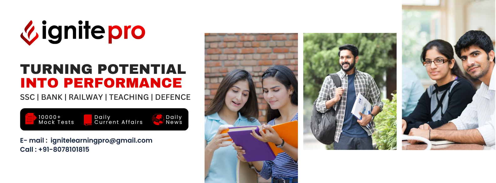 Ignite Pro.com - Govt Exam Preparation Platform | Online Course | Mock Test